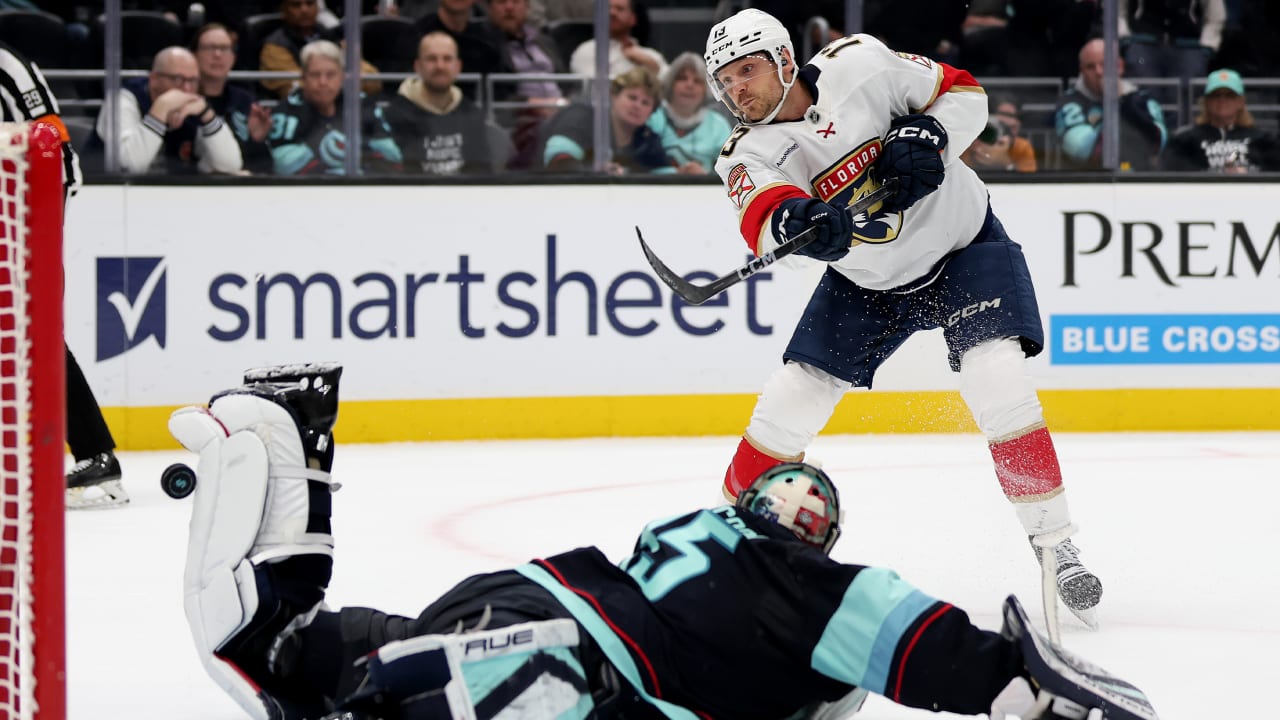 Reinhart picks up where he left off after Stanley Cup win with Panthers ...