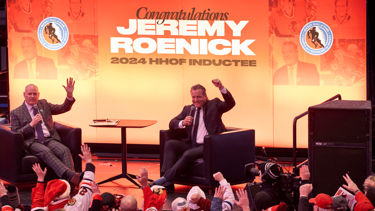 Roenick returns to Chicago as Hall of Famer for pregame celebration ...
