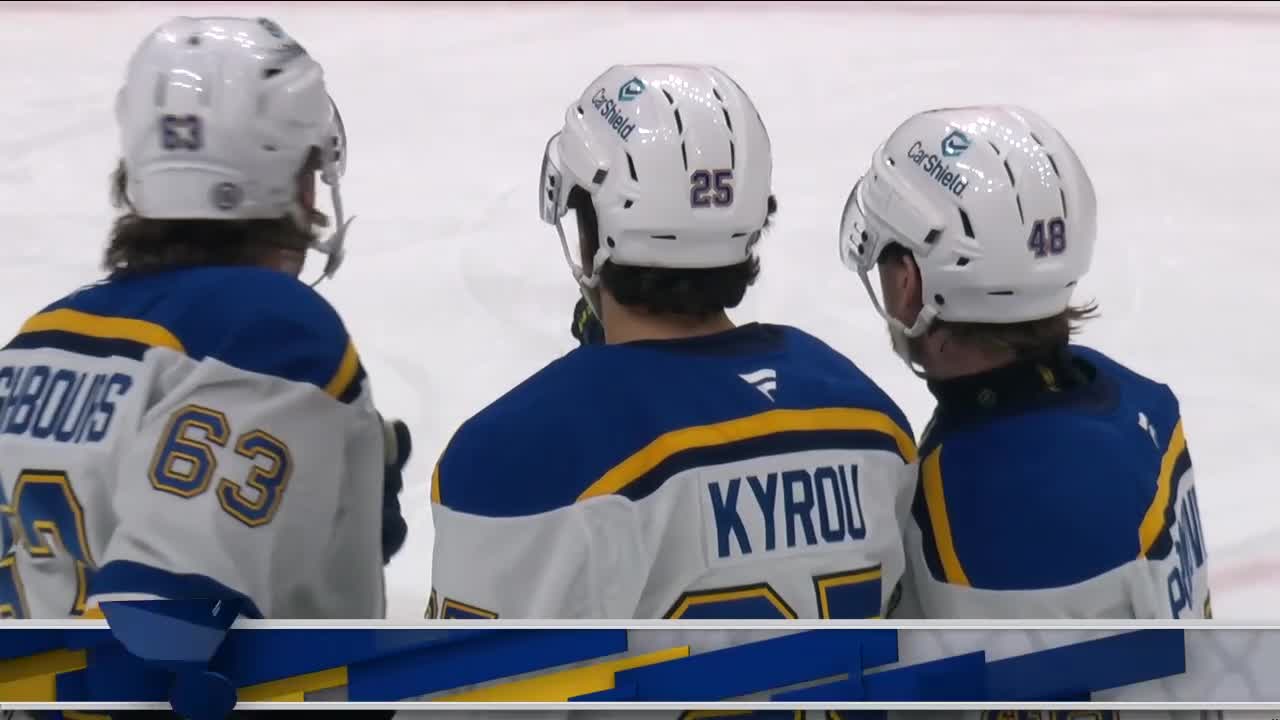 Kyrou starts off Blues with PPG | NHL.com
