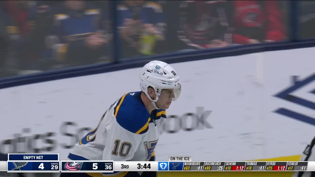 STL@CBJ: Schenn scores goal against Elvis Merzlikins | NHL.com