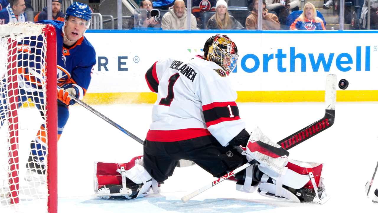 Merilainen makes 24 saves, Senators blank Islanders | NHL.com