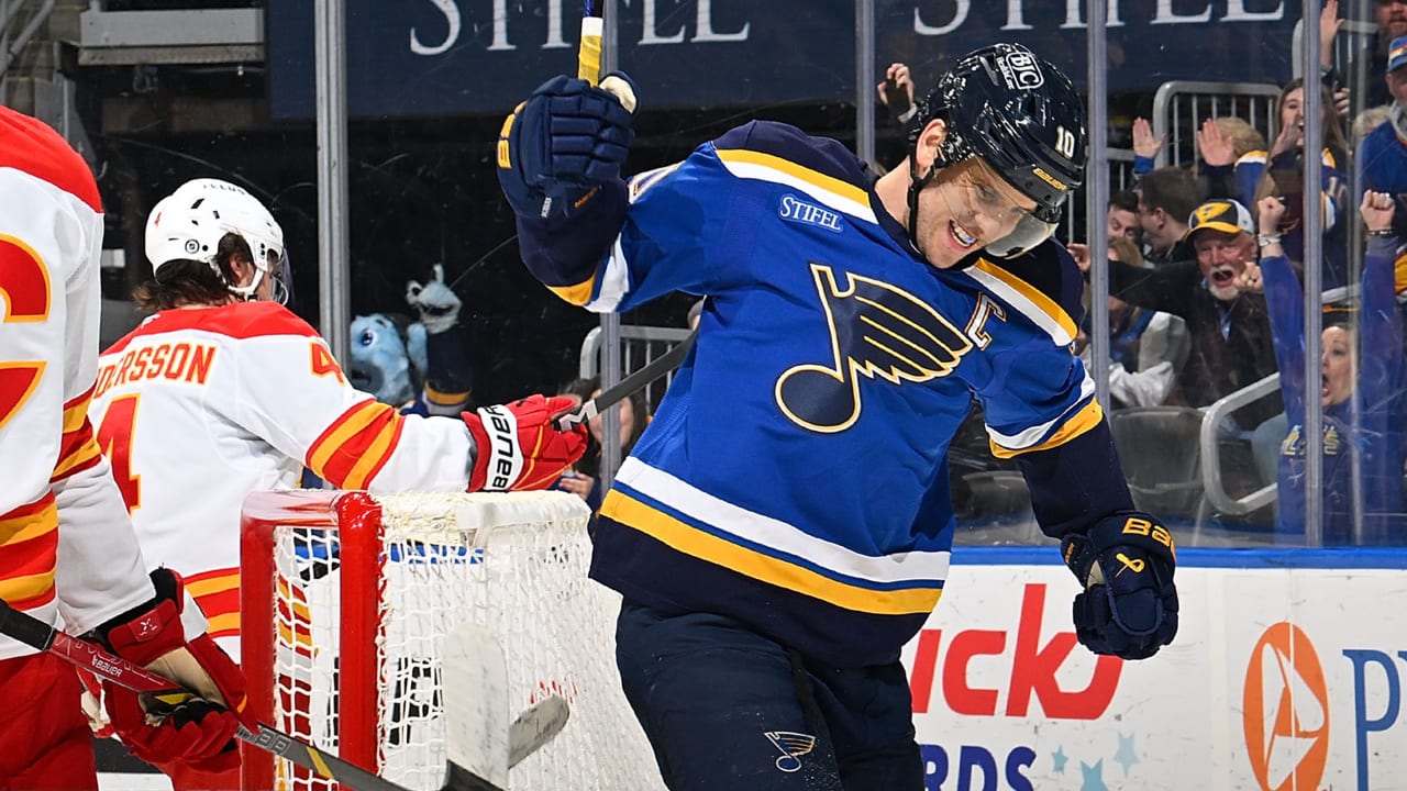 Schenn scores twice, Blues defeat Flames | NHL.com