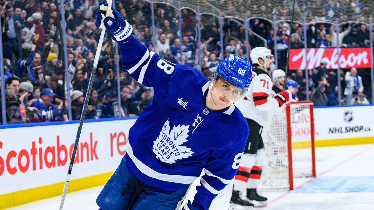 Nylander OT goal lifts Maple Leafs past Devils | NHL.com