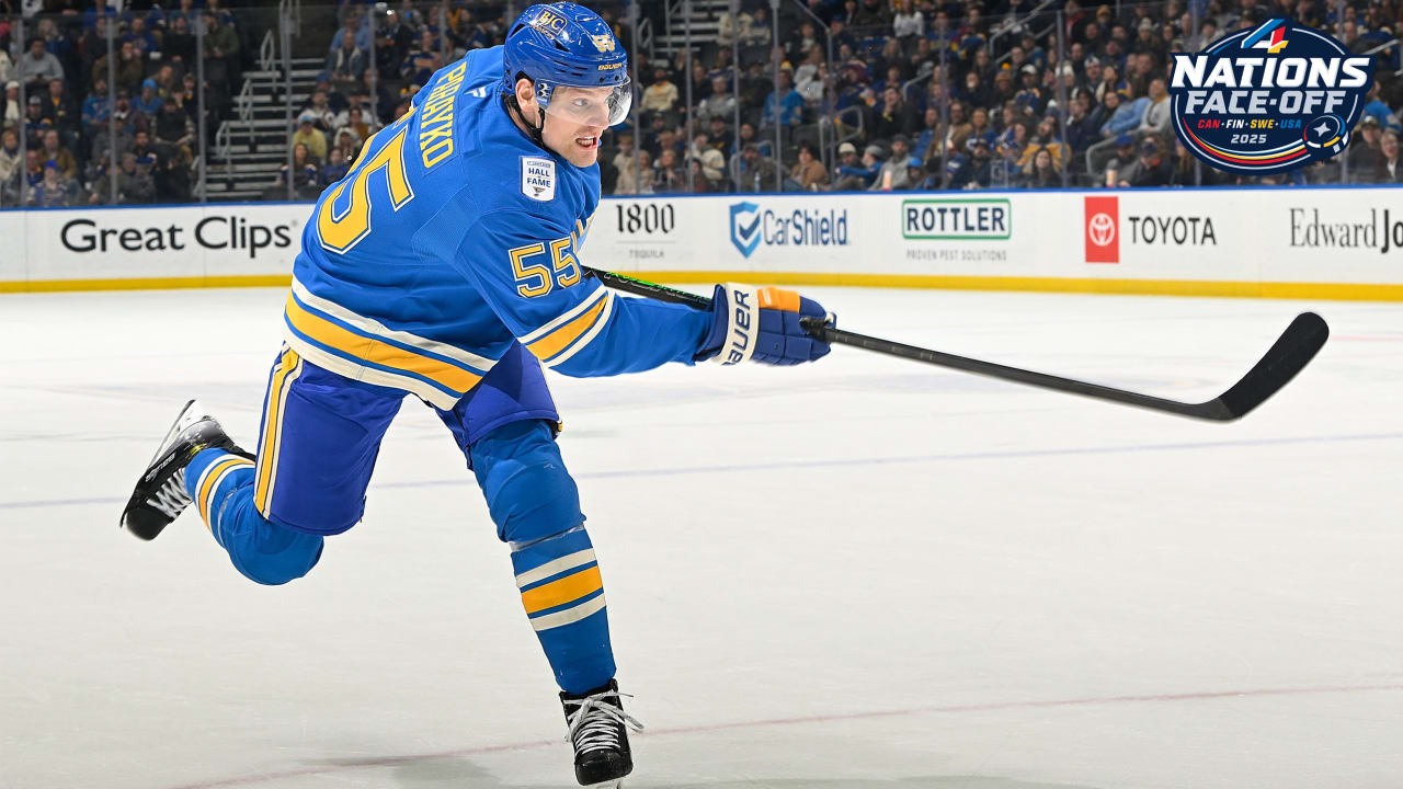 Parayko thriving with Blues, psyched to represent Canada at 4 Nations ...
