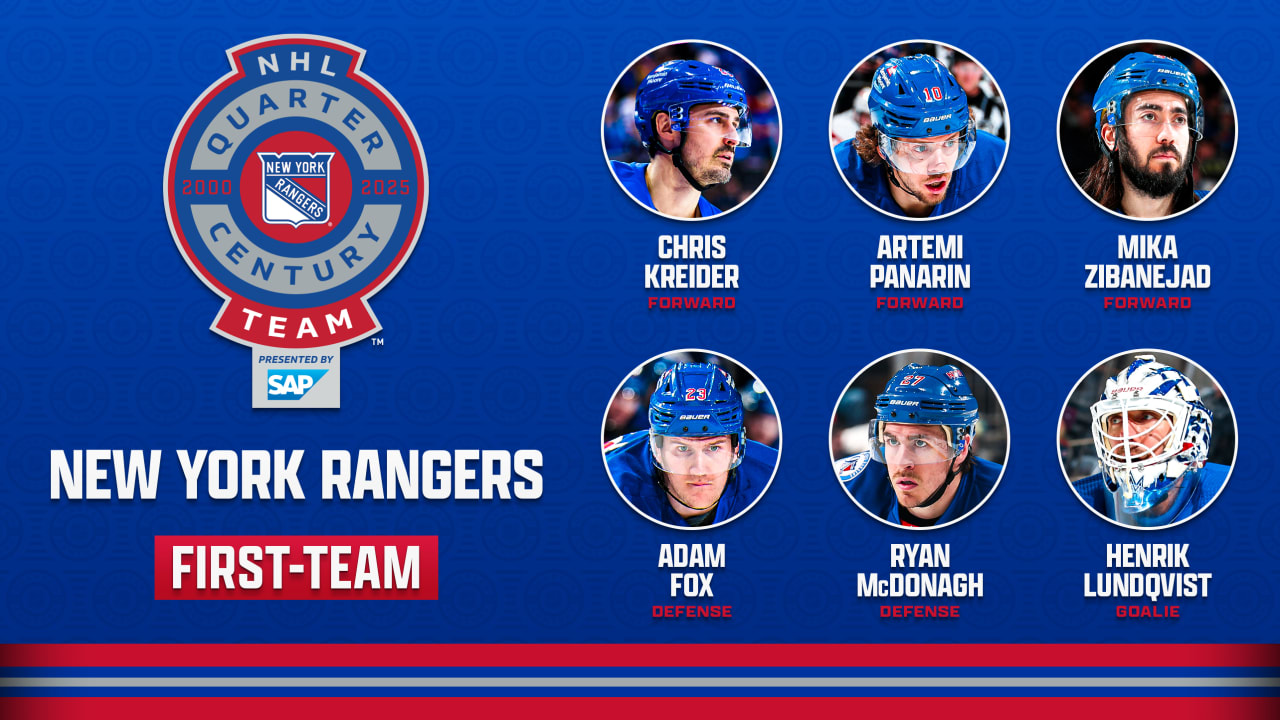 New York Rangers Quarter-Century Teams unveiled | NHL.com