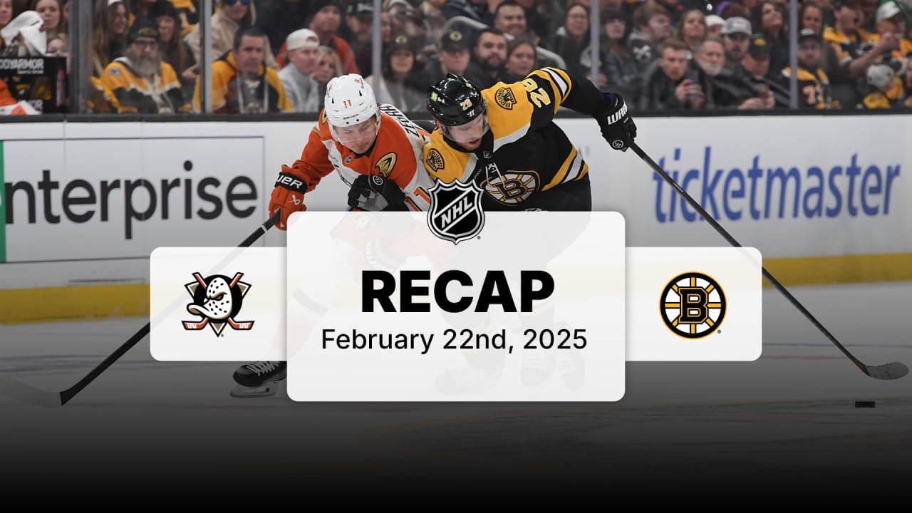 ANA at BOS | Recap | Boston Bruins
