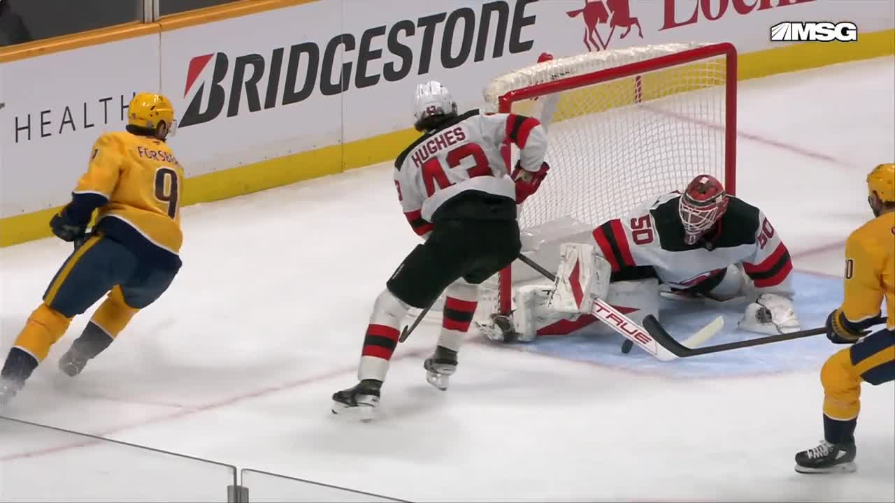 NJD@NSH: Daws with a great save against Filip Forsberg | NHL.com