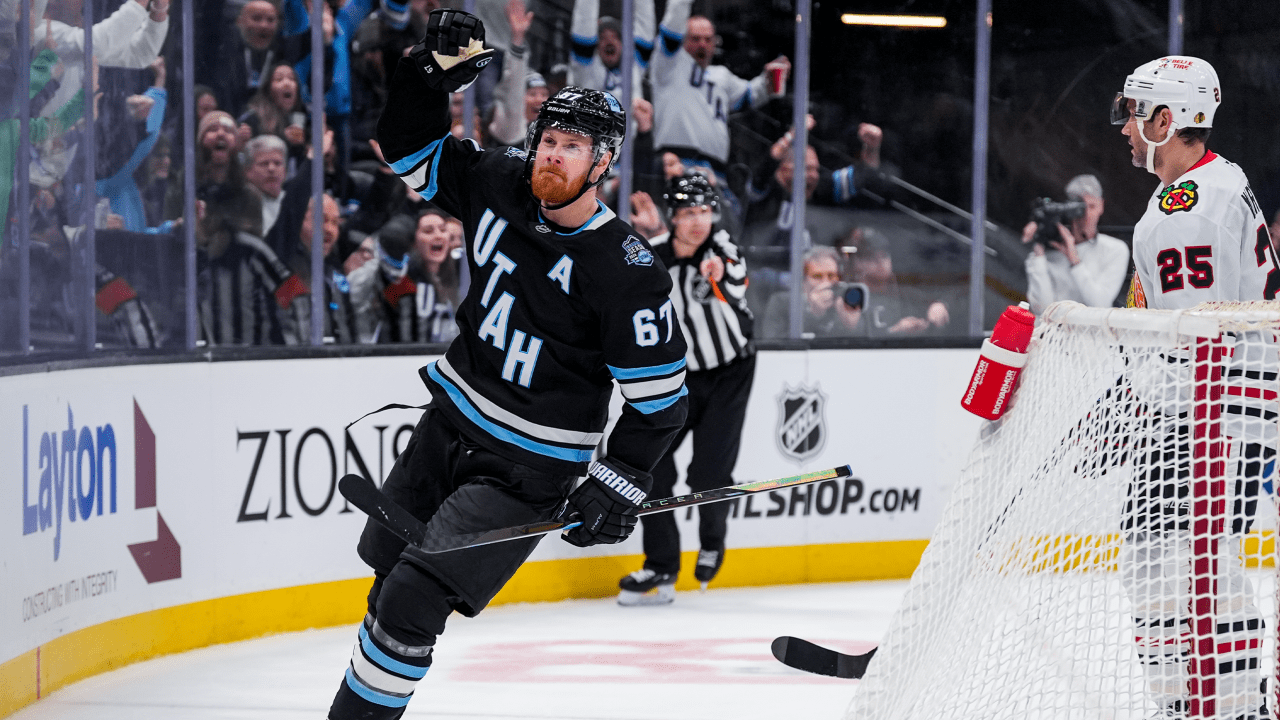 Crouse breaks tie in 3rd, Utah edges Blackhawks | Utah Mammoth