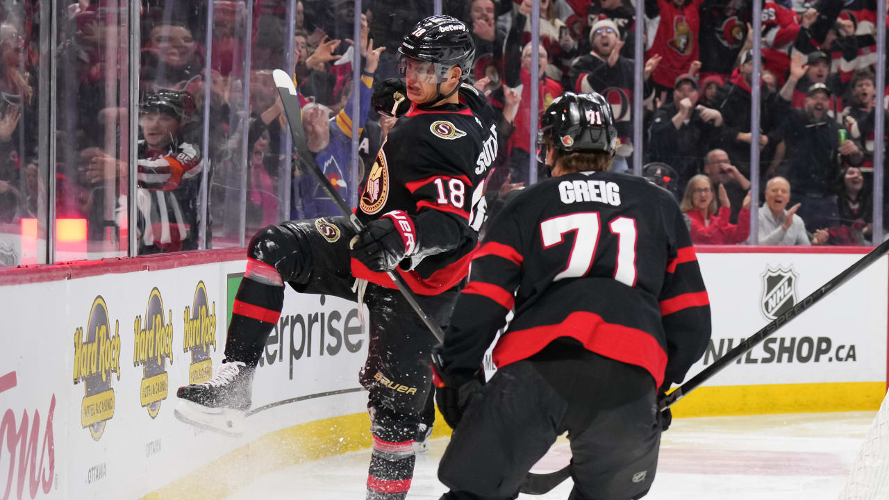 Stutzle point streak hits 11, Senators rally past Sharks to end skid at ...