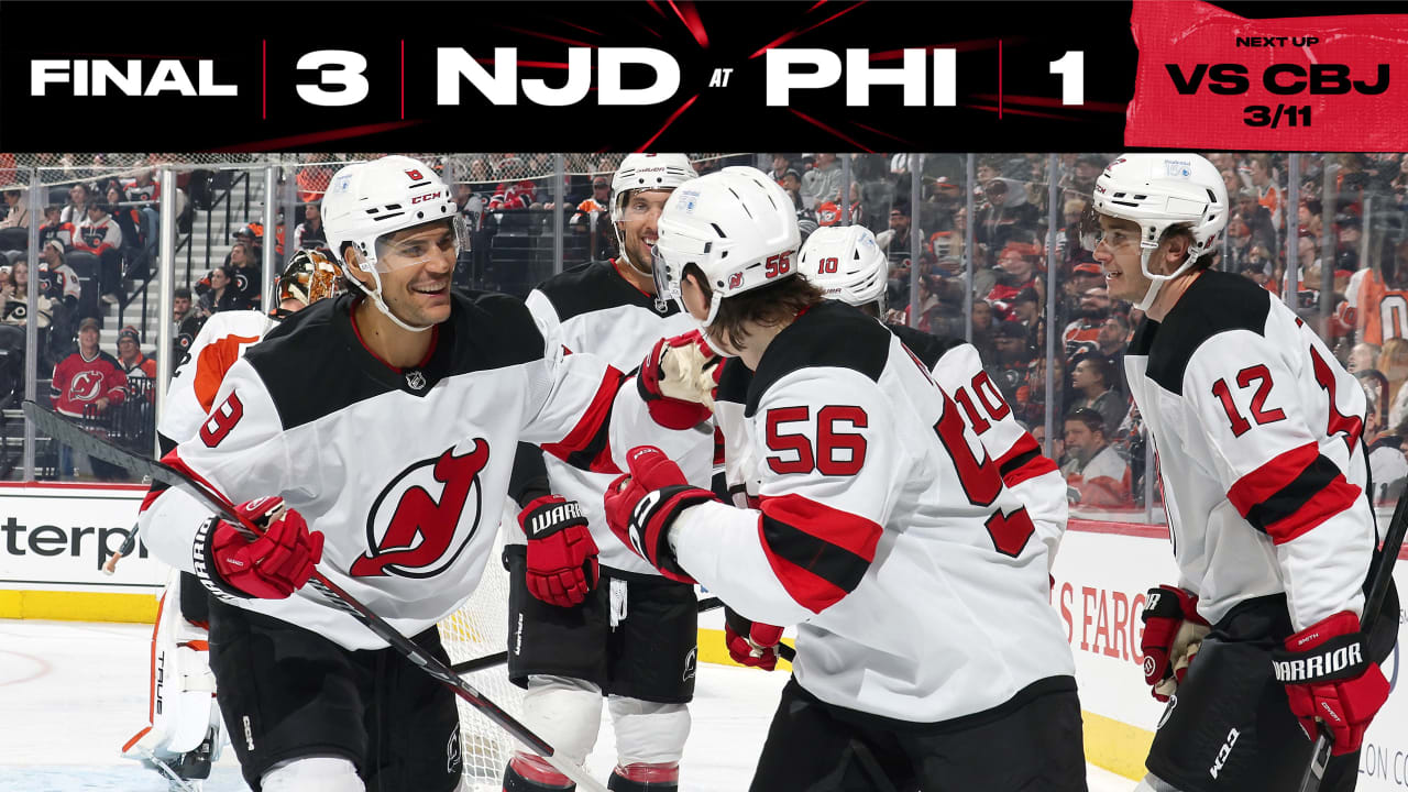 New Acquisitions Shine as Devils Top Flyers 3-1 | GAME STORY | New ...