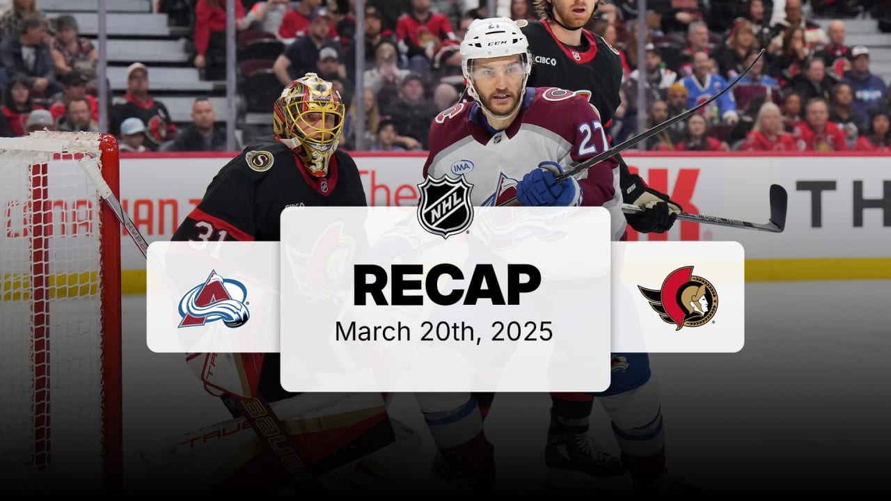 COL at OTT | Recap | NHL.com