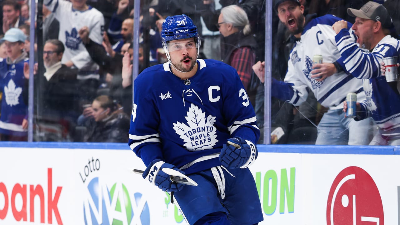 Matthews quickly emerging as one of greatest captains in Maple Leafs ...