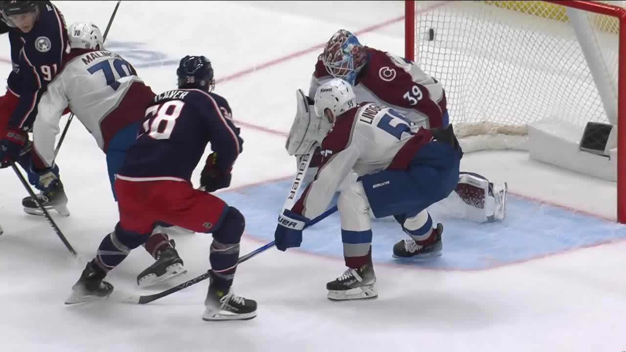 COL@CBJ: Jenner scores goal against Mackenzie Blackwood | NHL.com
