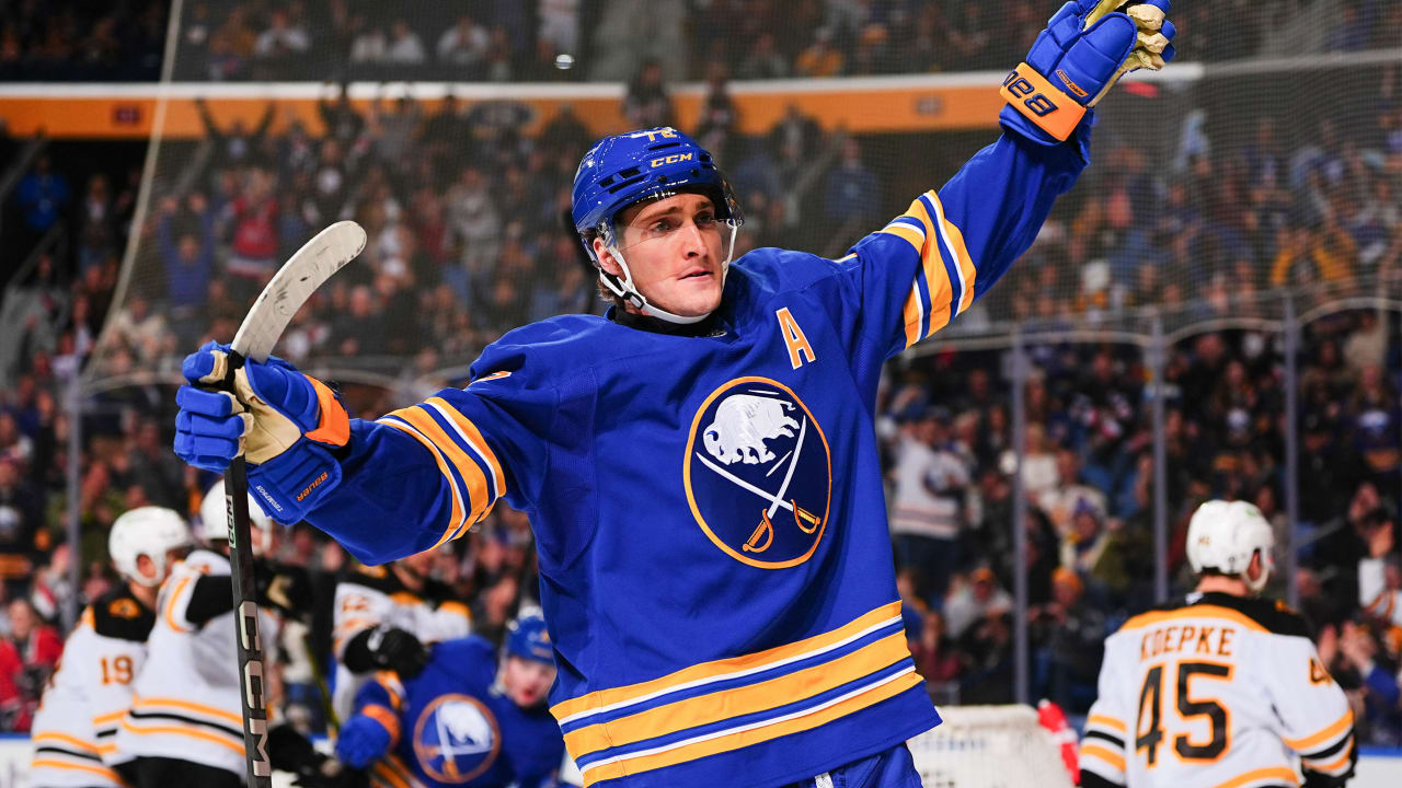 Thompson scores hat trick, Sabres surge past Bruins | NHL.com
