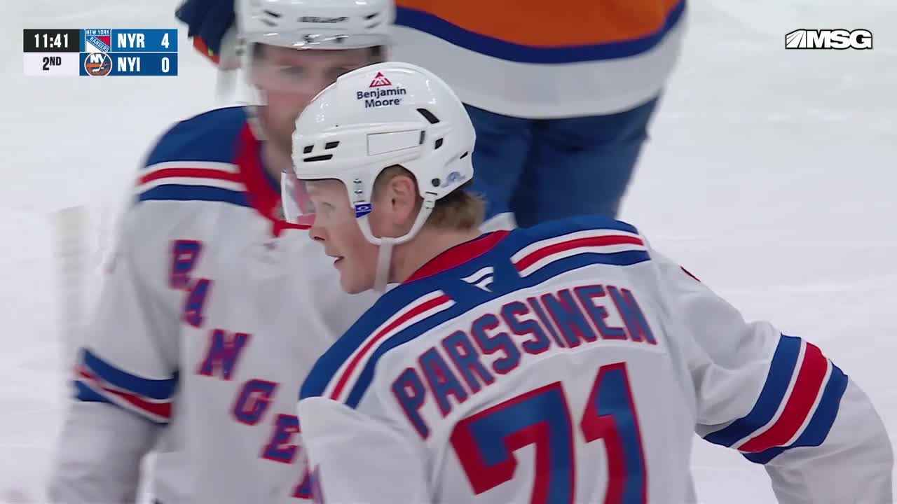 NYR@NYI: Parssinen scores goal against Marcus Hogberg | NHL.com
