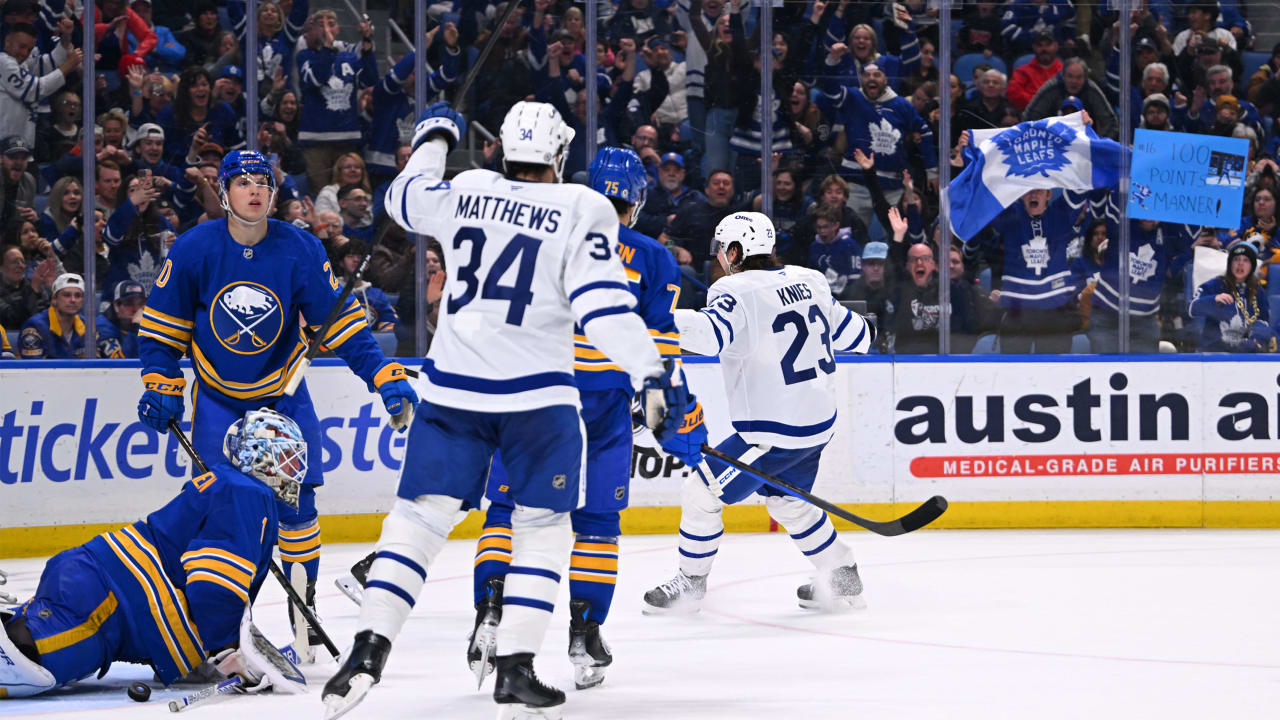 Maple Leafs clinch Atlantic Division with shutout win against Sabres ...