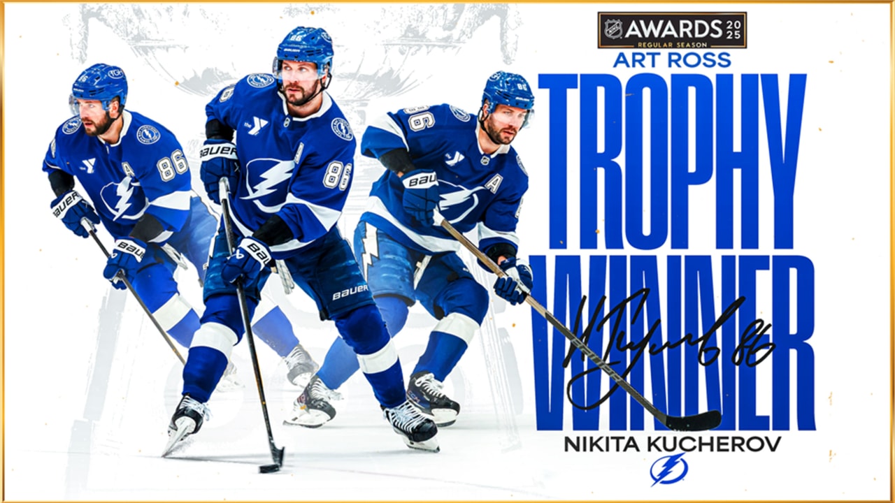 Kucherov von den Lightning gewinnt die Art Ross Trophy | NHL.com/de