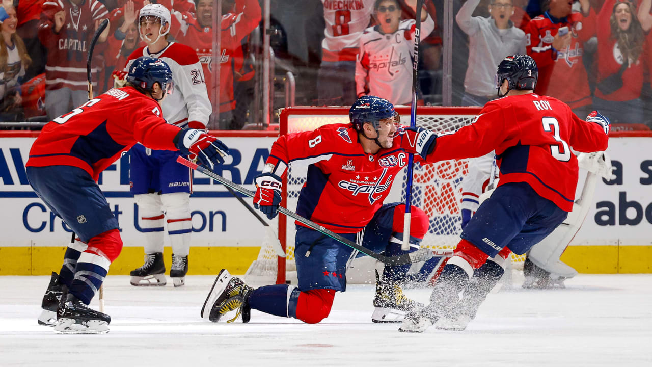 Ovechkin scores 2nd of game in OT, Capitals top Canadiens in Game 1 of ...