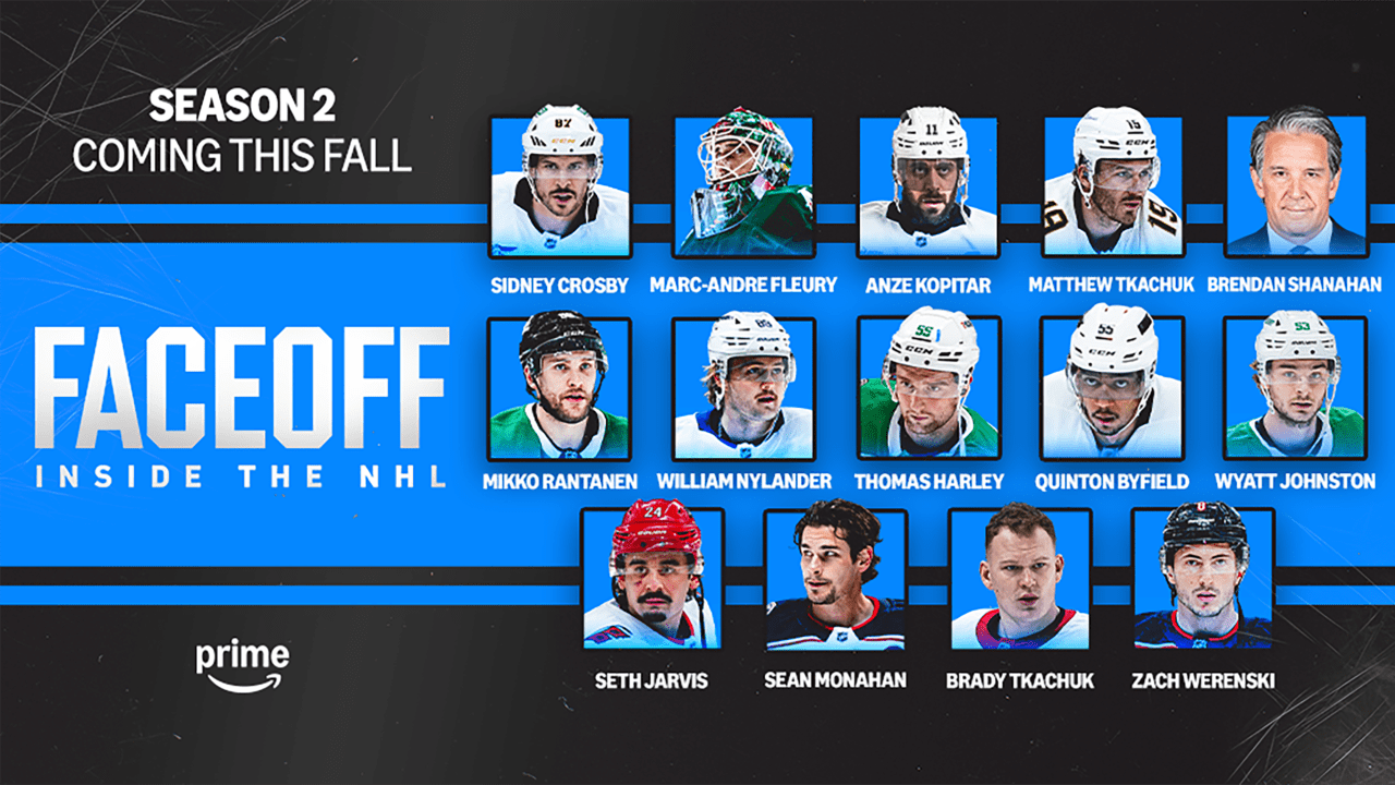 'FACEOFF: Inside the NHL' returns for season 2 with another superstar lineup this fall on Prime ...