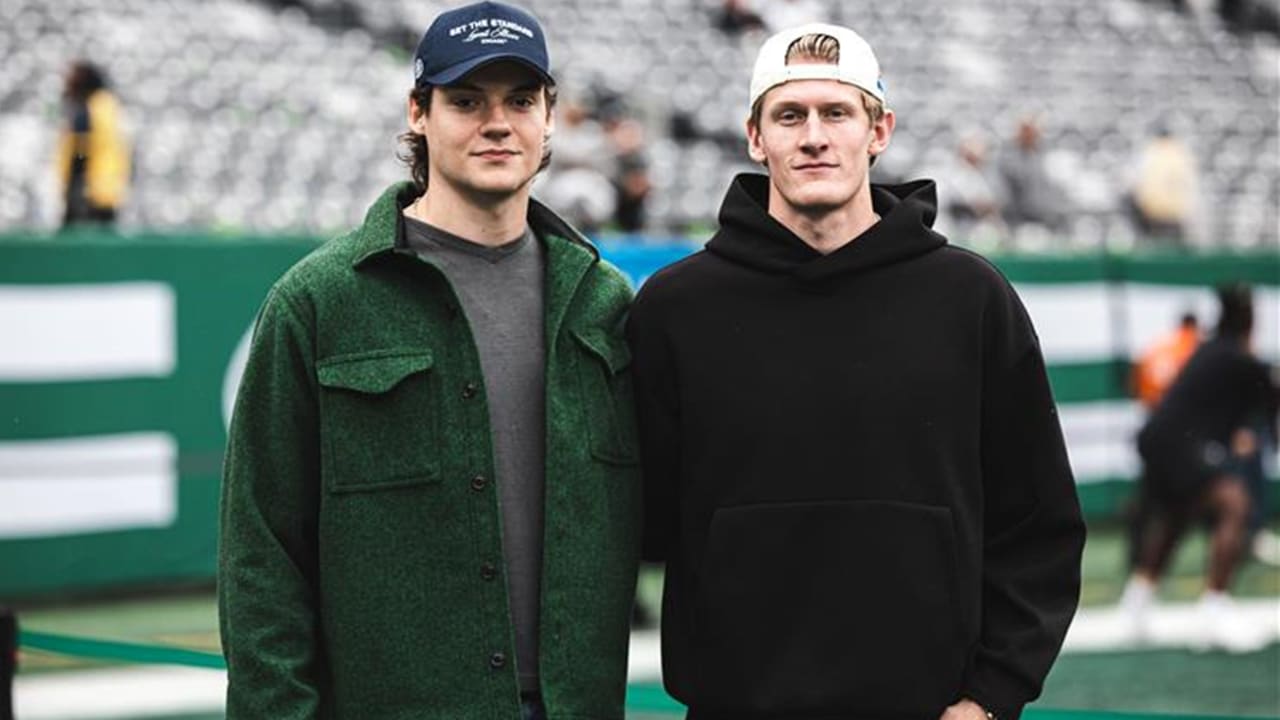 Rangers' Rempe, Edstrom show up to support Jets at NFL opener | NHL.com