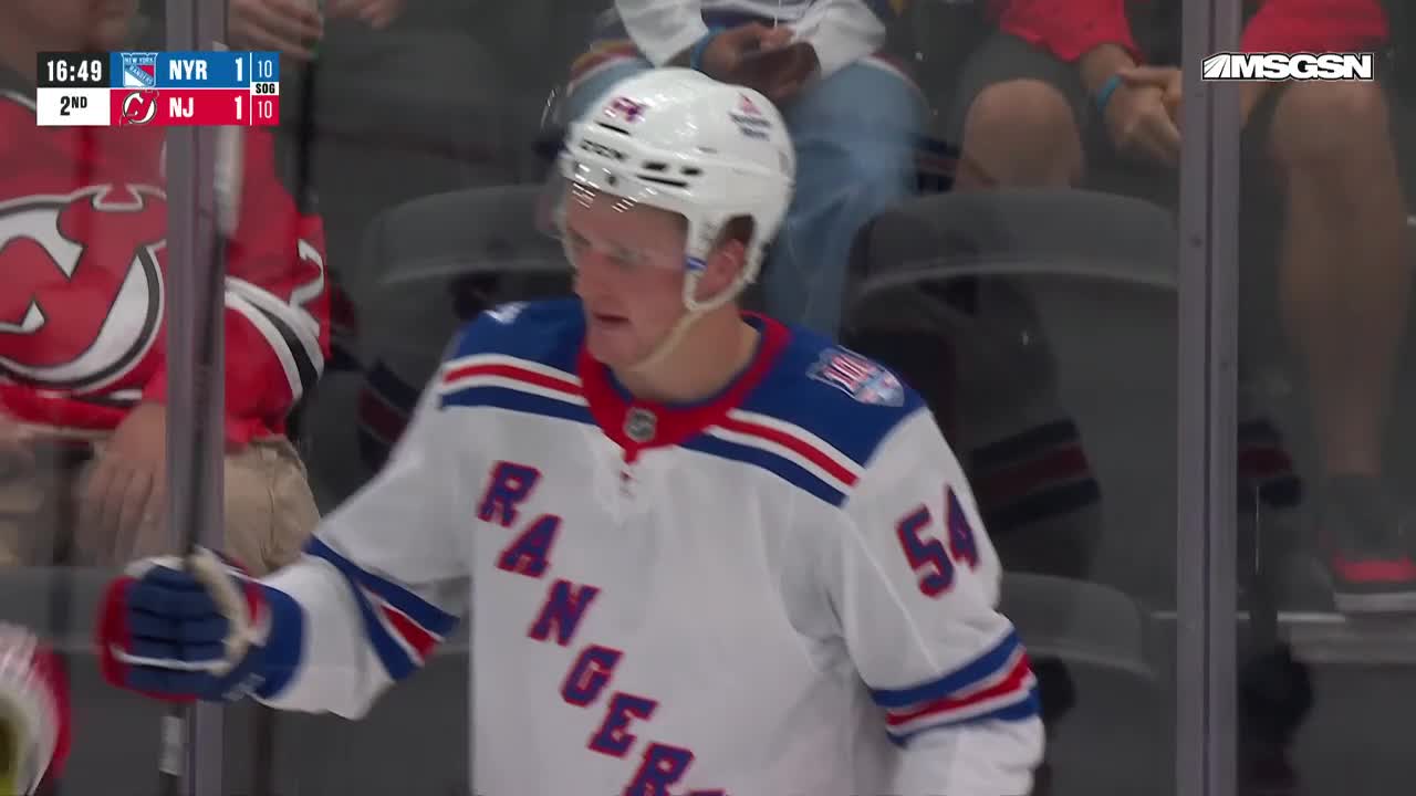 NYR@NJD: Roobroeck scores goal against Nico Daws | NHL.com