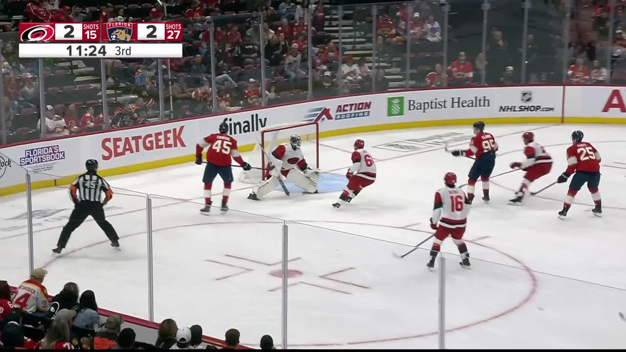 CAR@FLA: Chorske scores goal against Nikita Quapp | NHL.com