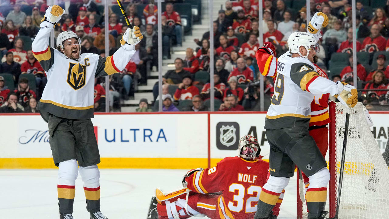 Eichel scores twice, Golden Knights rally past Flames to push point ...
