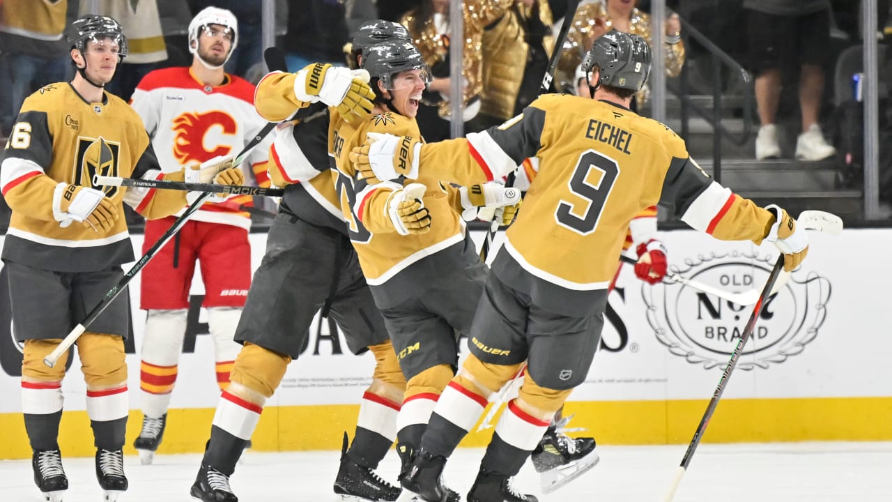 Marner gets 1st 2 goals for Golden Knights in win against Flames | NHL.com