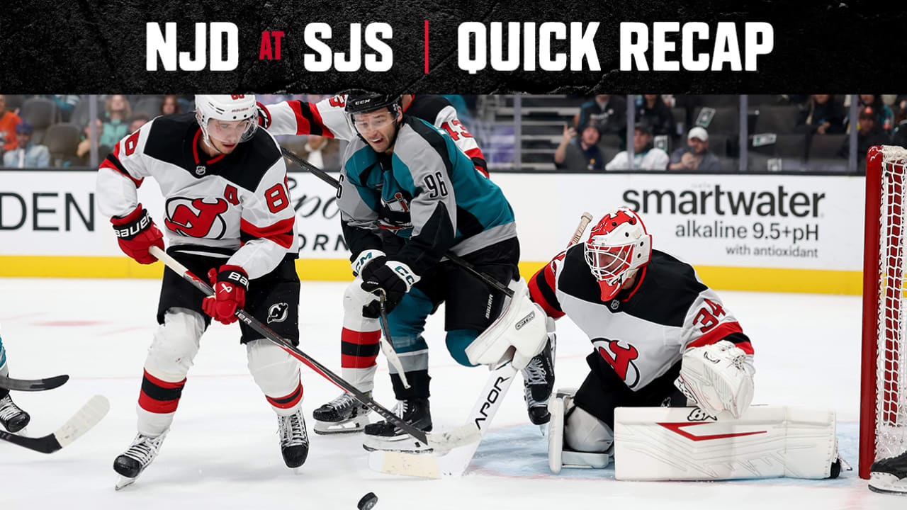 QUICK RECAP: Devils 2 at Sharks 5 | New Jersey Devils