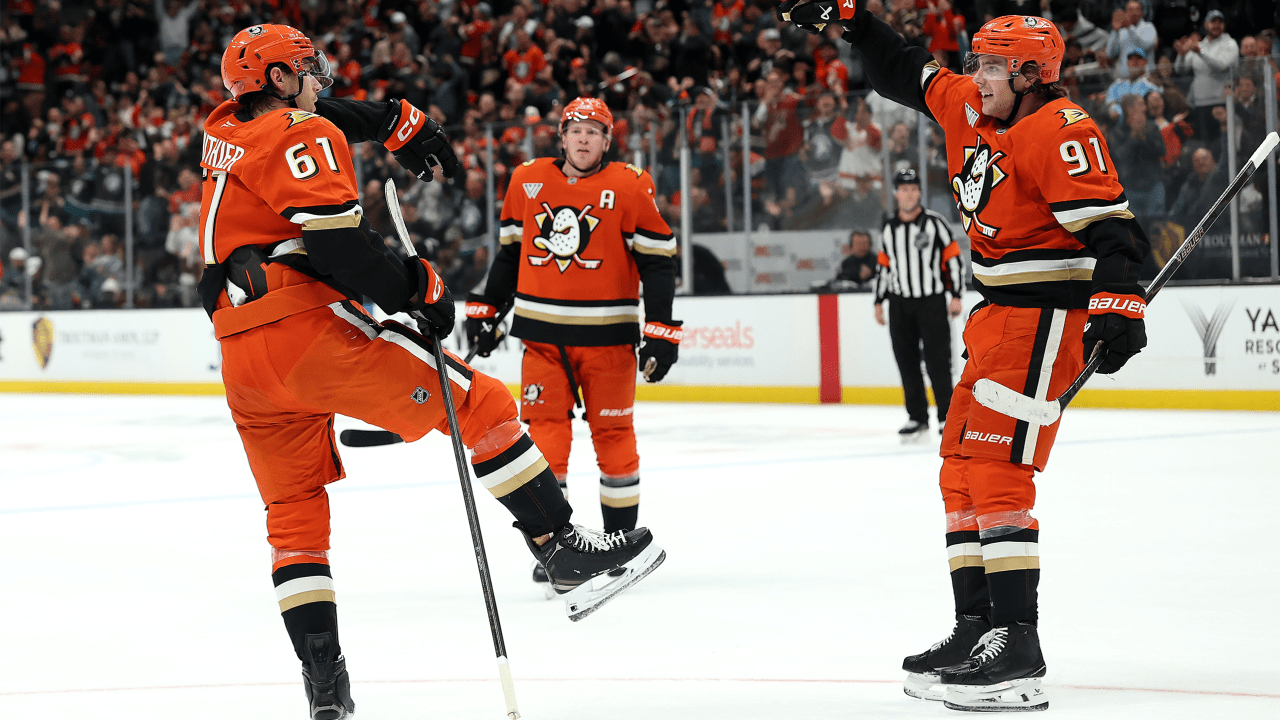 Gauthier gets 1st NHL hat trick, Ducks score 7 to pull away from ...