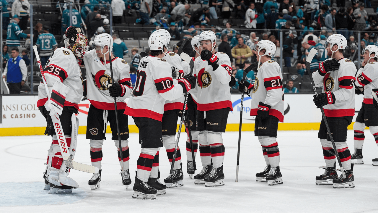 Stutzle breaks tie in 3rd, Senators edge Sharks | San Jose Sharks