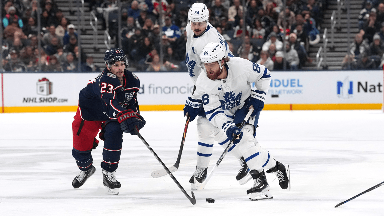 Nylander goal with 20 seconds left in OT lifts Maple Leafs past Blue ...
