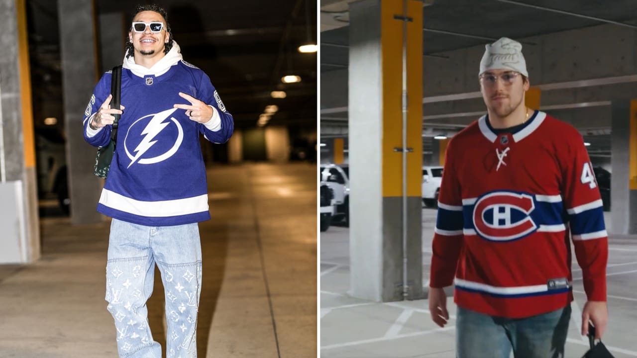 Packers’ Watson, Van Ness rock Lightning, Canadiens jerseys at Lambeau ...