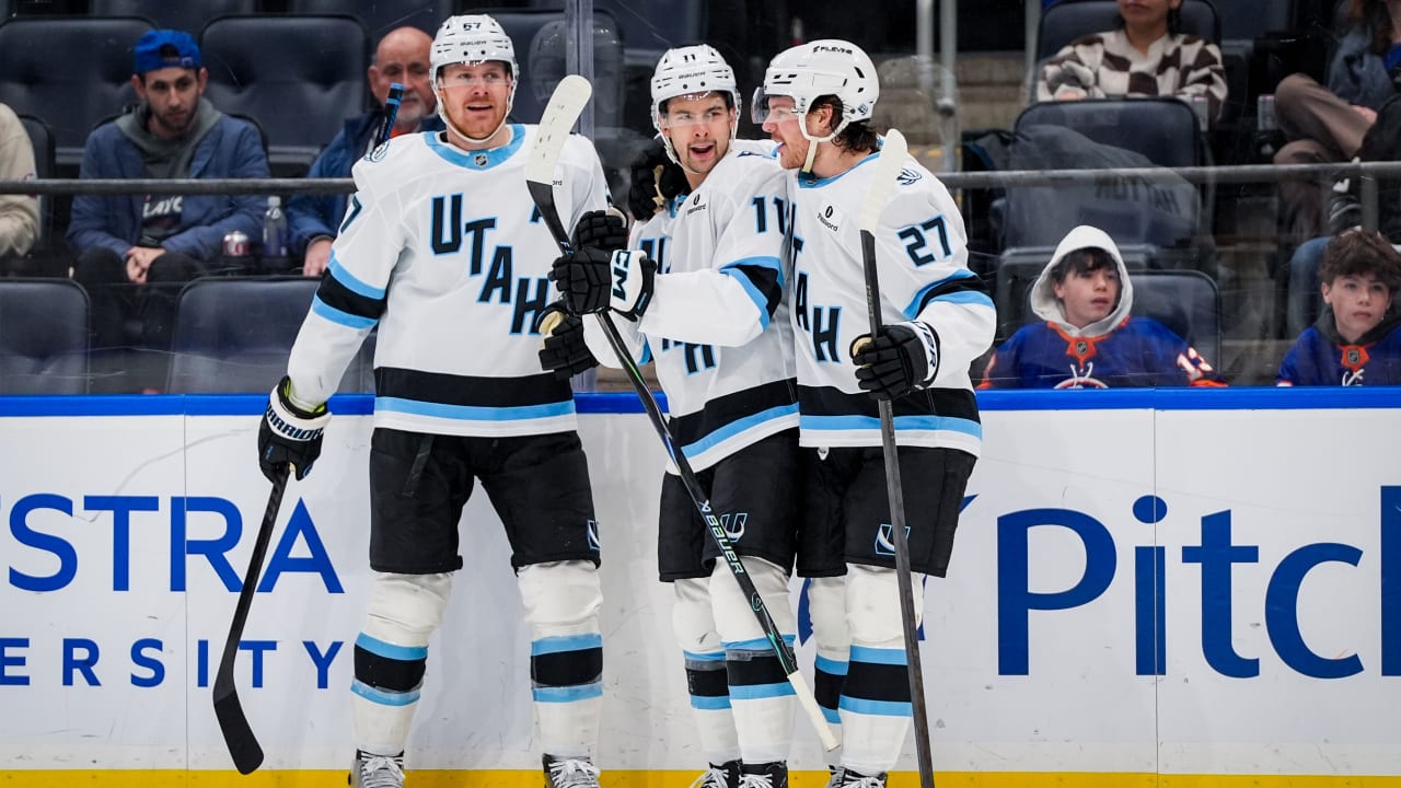 Guenther’s First Career Hat Trick Leads Utah to 7-2 Win Over Islanders ...