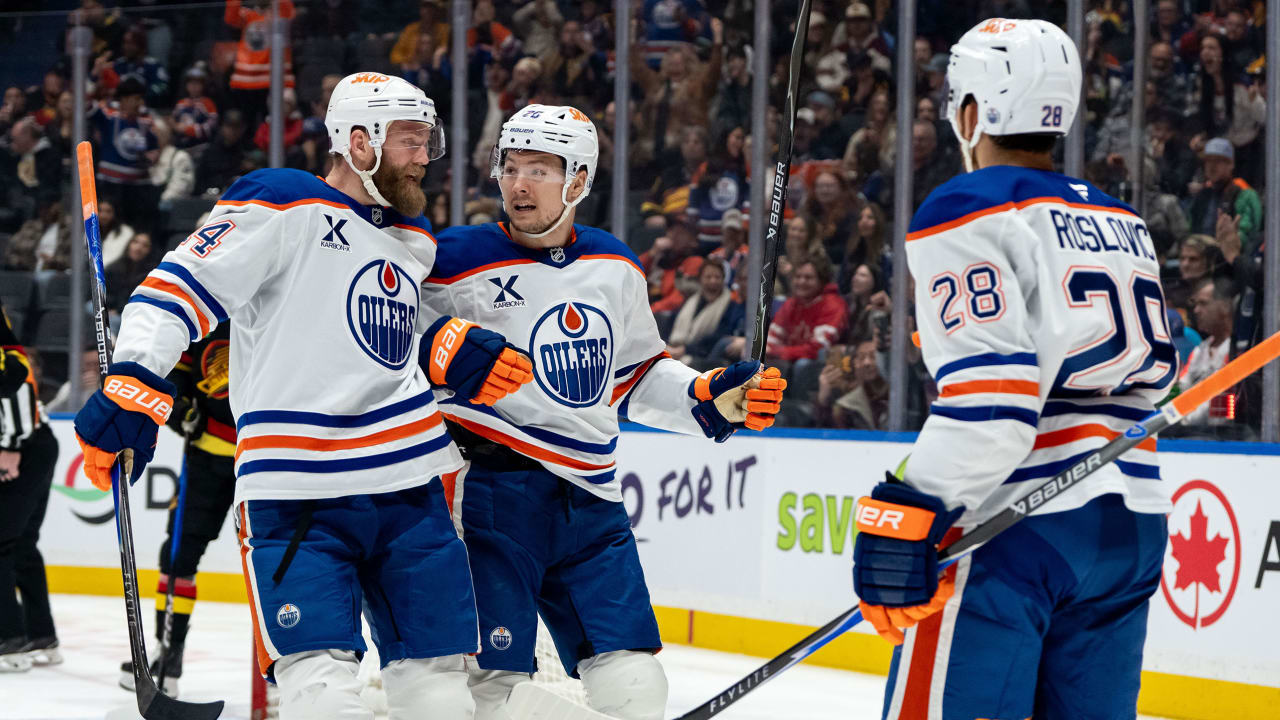 Oilers score 6 goals in 2nd, shut out Canucks | NHL.com