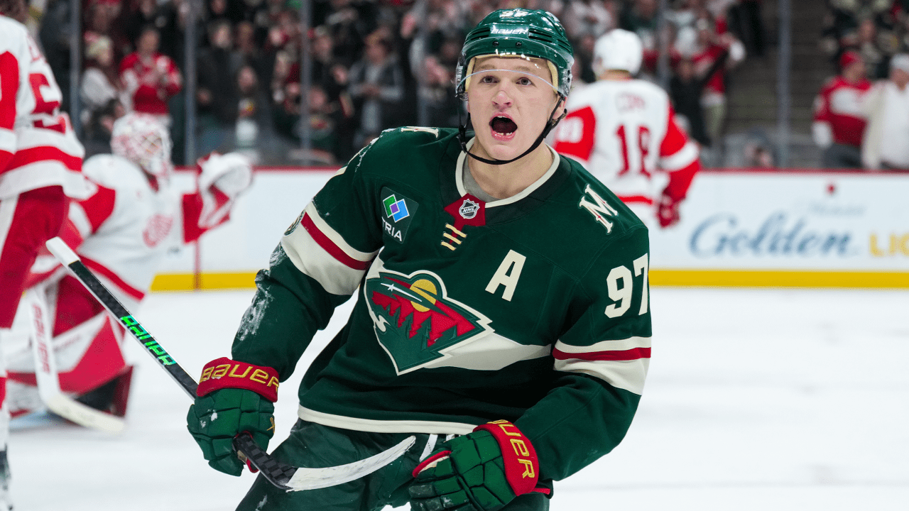 Kaprizov scores twice, gets OT winner for Wild against Red Wings | NHL.com