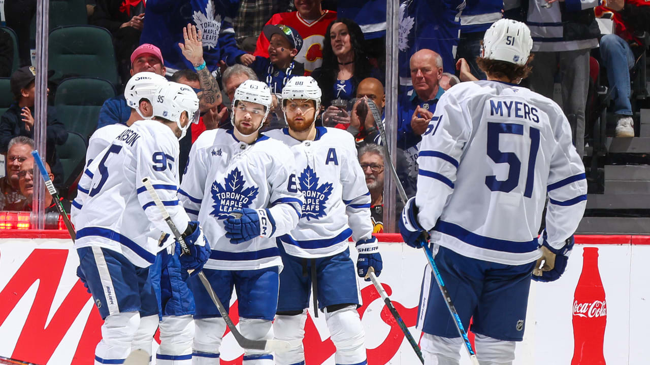 Nylander gets 3 points, Maple Leafs edge Flames | NHL.com
