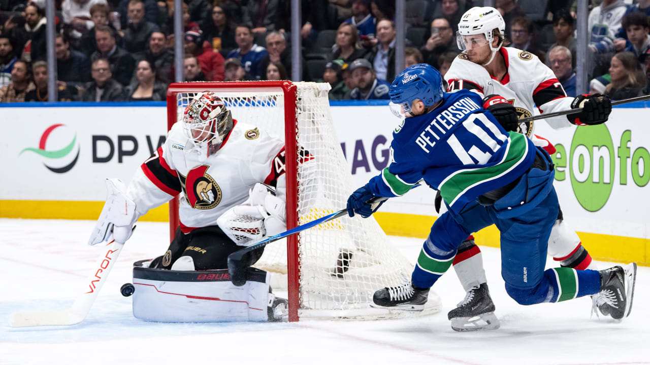 Reimer makes 16 saves, Senators shut out Canucks to push point streak ...