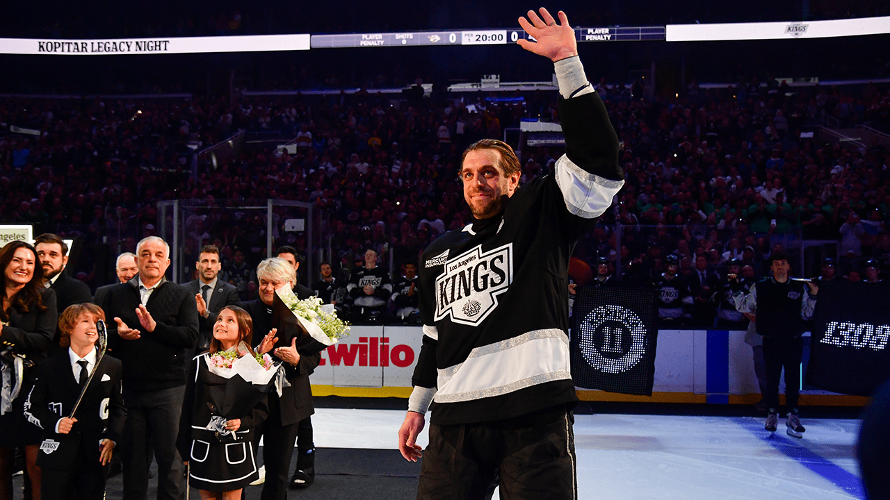 Kings celebrate Kopitar’s franchise points record with special pregame ...