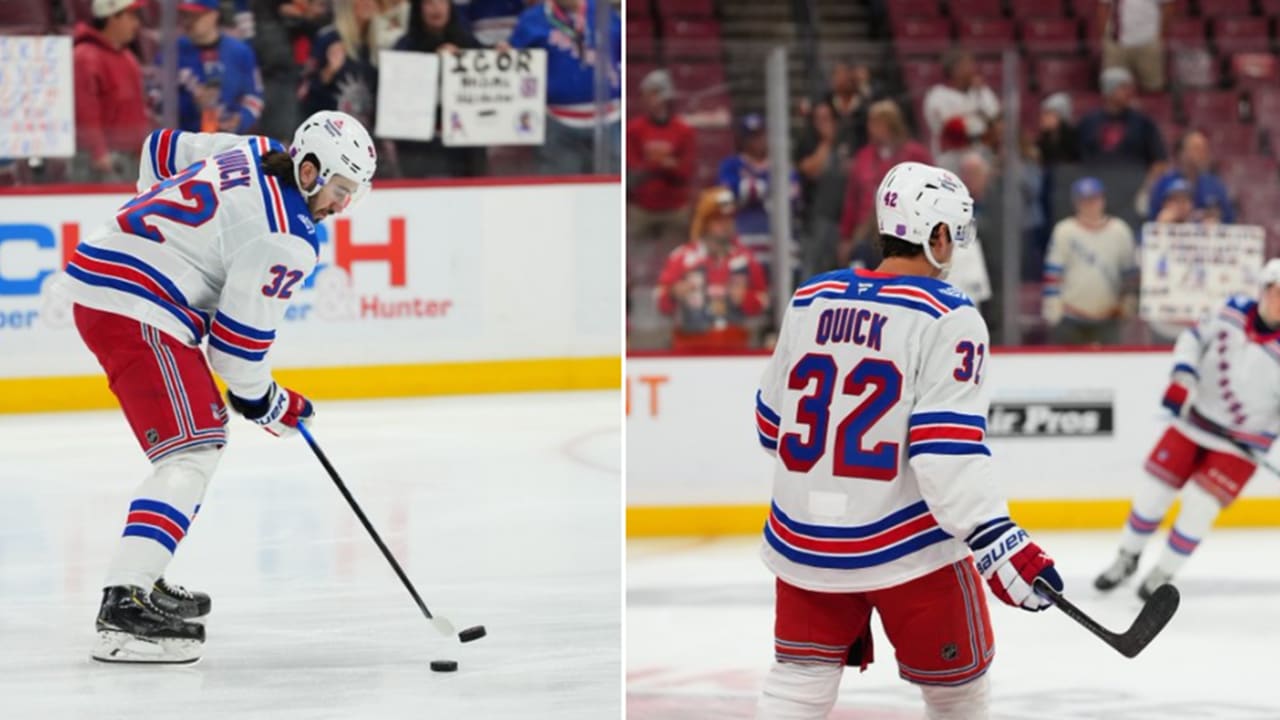Rangers wear Quick jerseys before final game in tribute to prolific ...