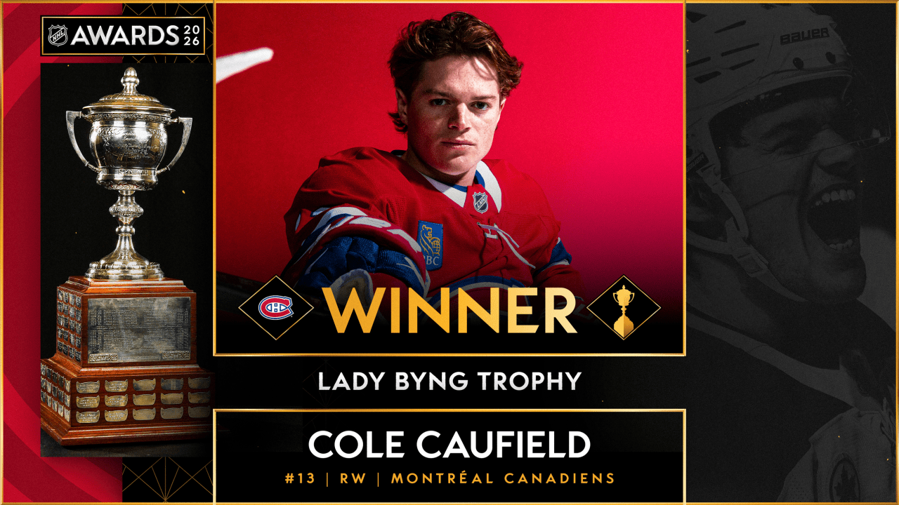 Lady Byng Trophy získal Caufield z Montrealu | NHL.com/sk