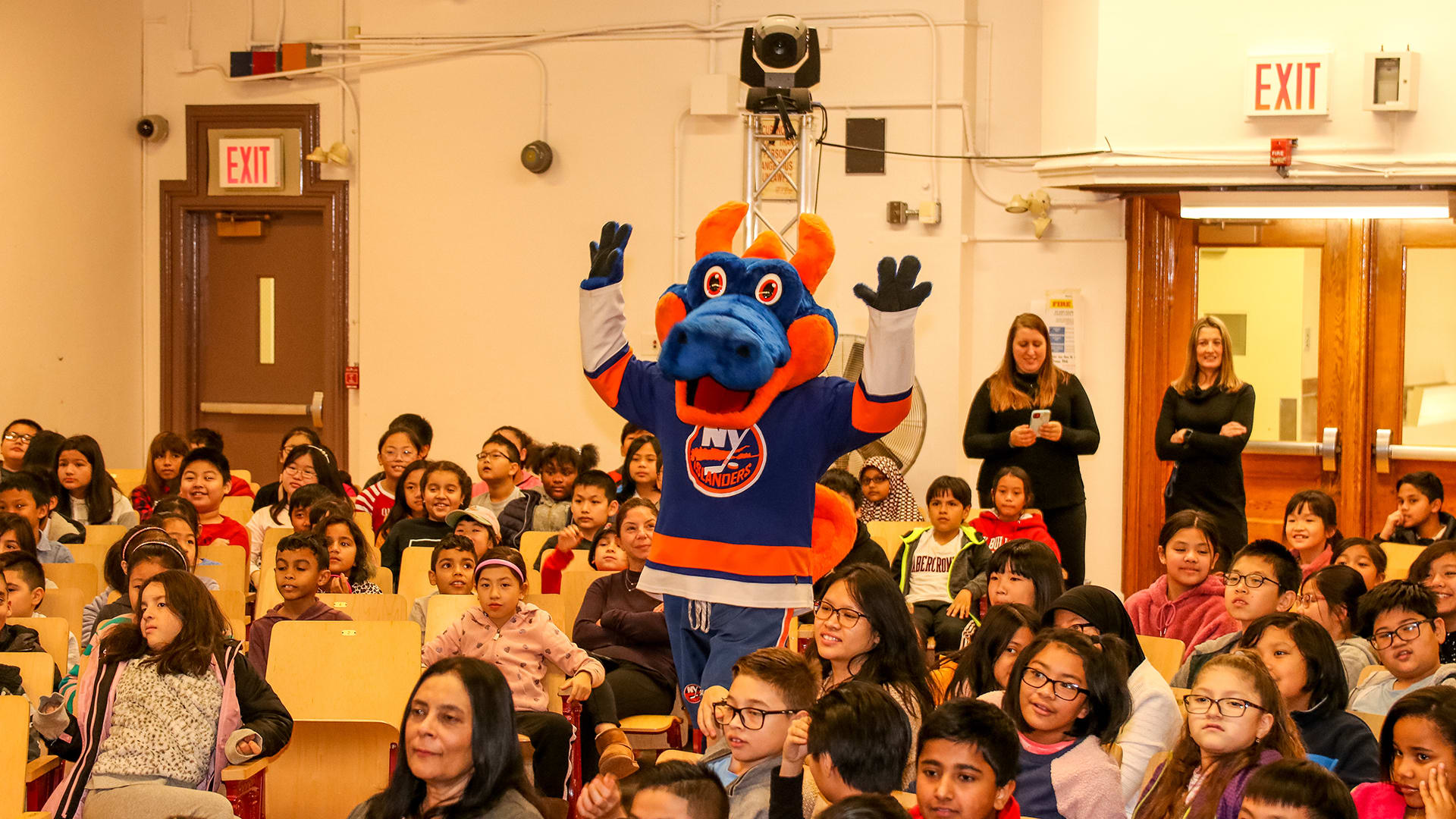School Assembly: PS102Q | New York Islanders