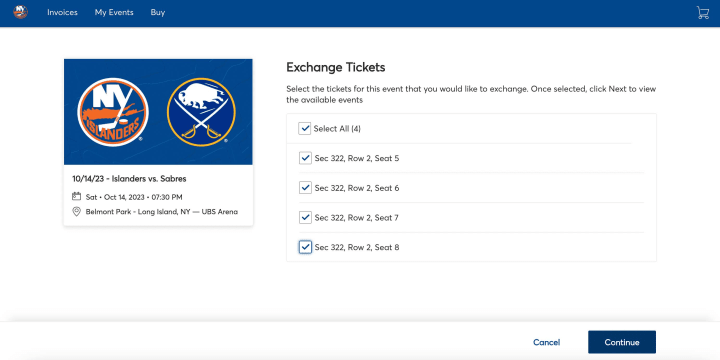 Season Ticket Member Exchange Program | New York Islanders
