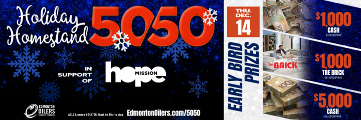 EOCF 50/50 Raffle Edmonton Oilers, 43% OFF